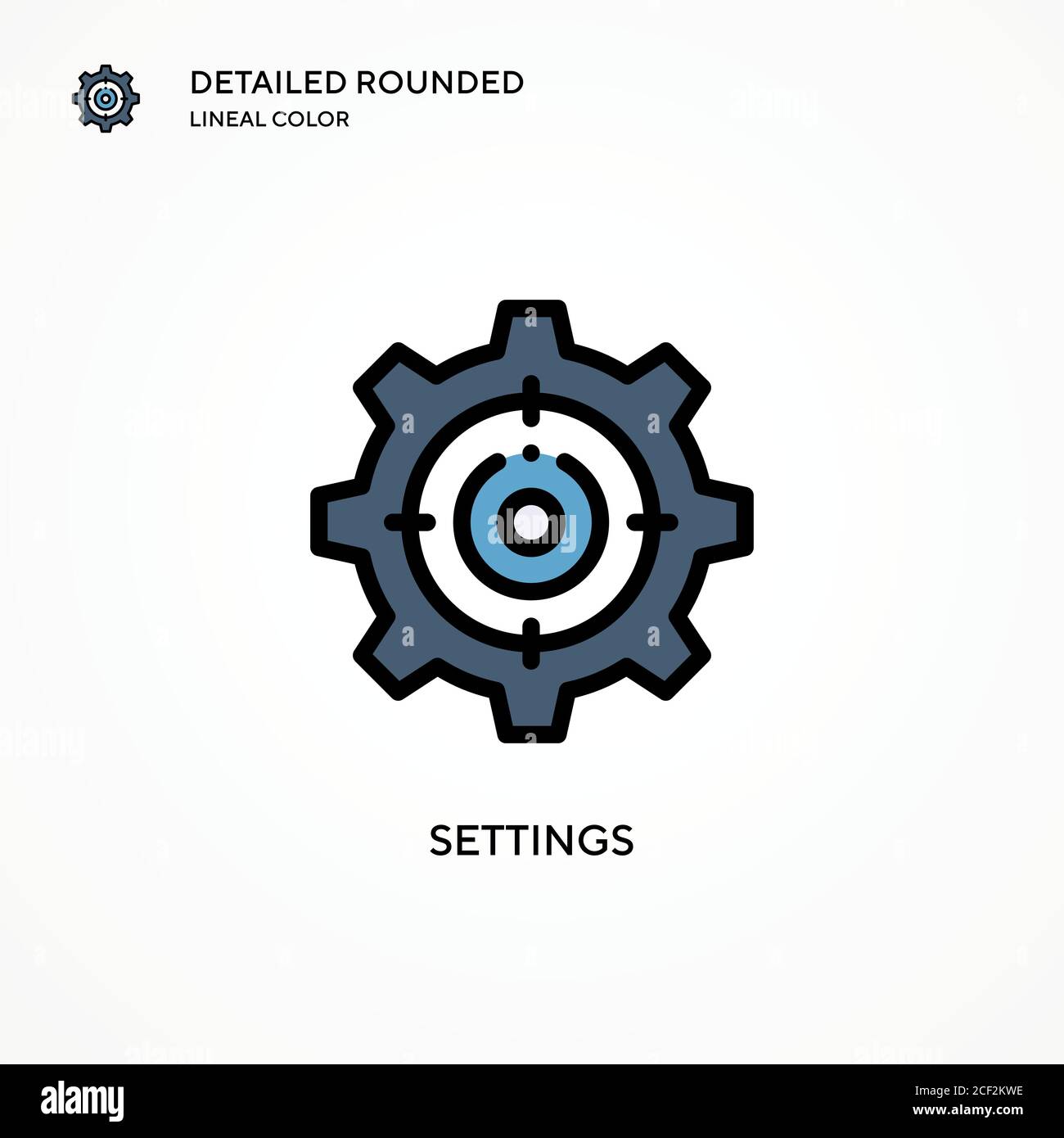 Settings vector icon. Modern vector illustration concepts. Easy to edit ...