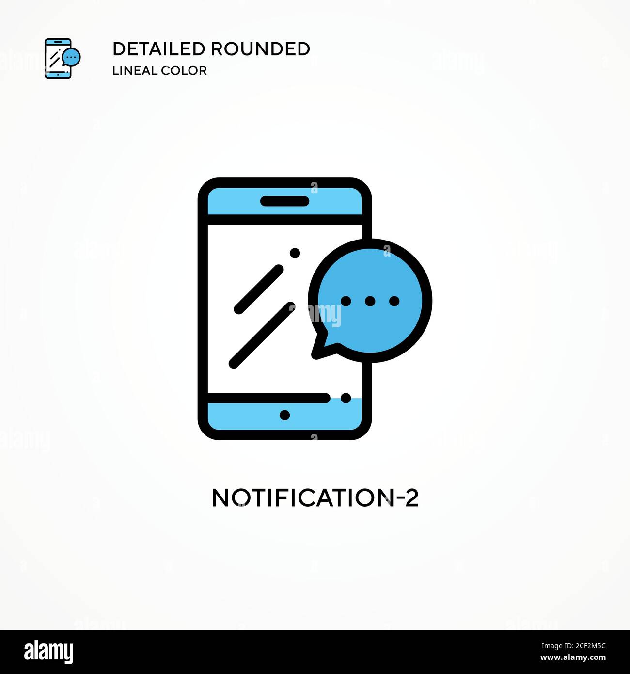 Notification-2 vector icon. Modern vector illustration concepts. Easy ...