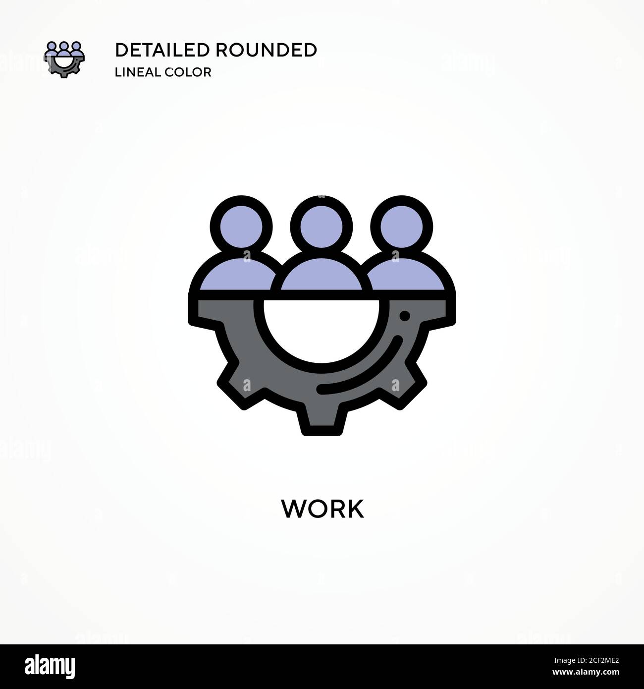 Work vector icon. Modern vector illustration concepts. Easy to edit and ...