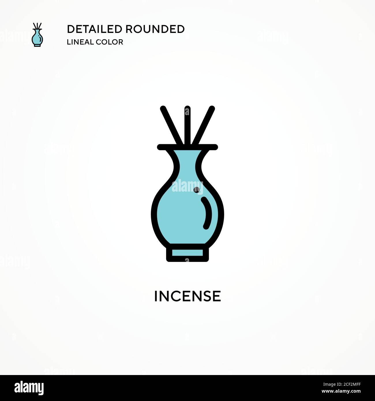 Incense vector icon. Modern vector illustration concepts. Easy to edit ...