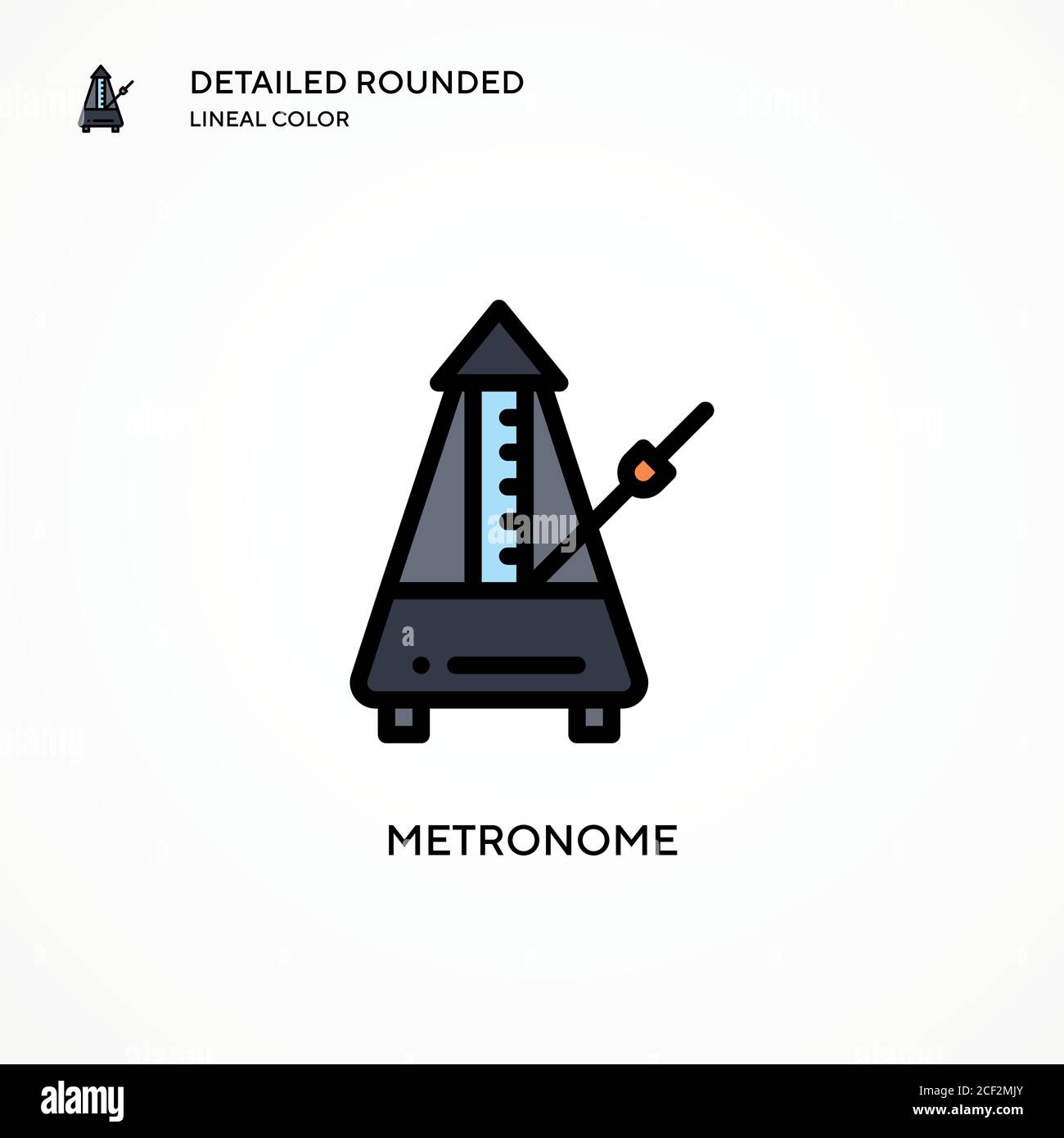Metronome vector icon. Modern vector illustration concepts. Easy to ...