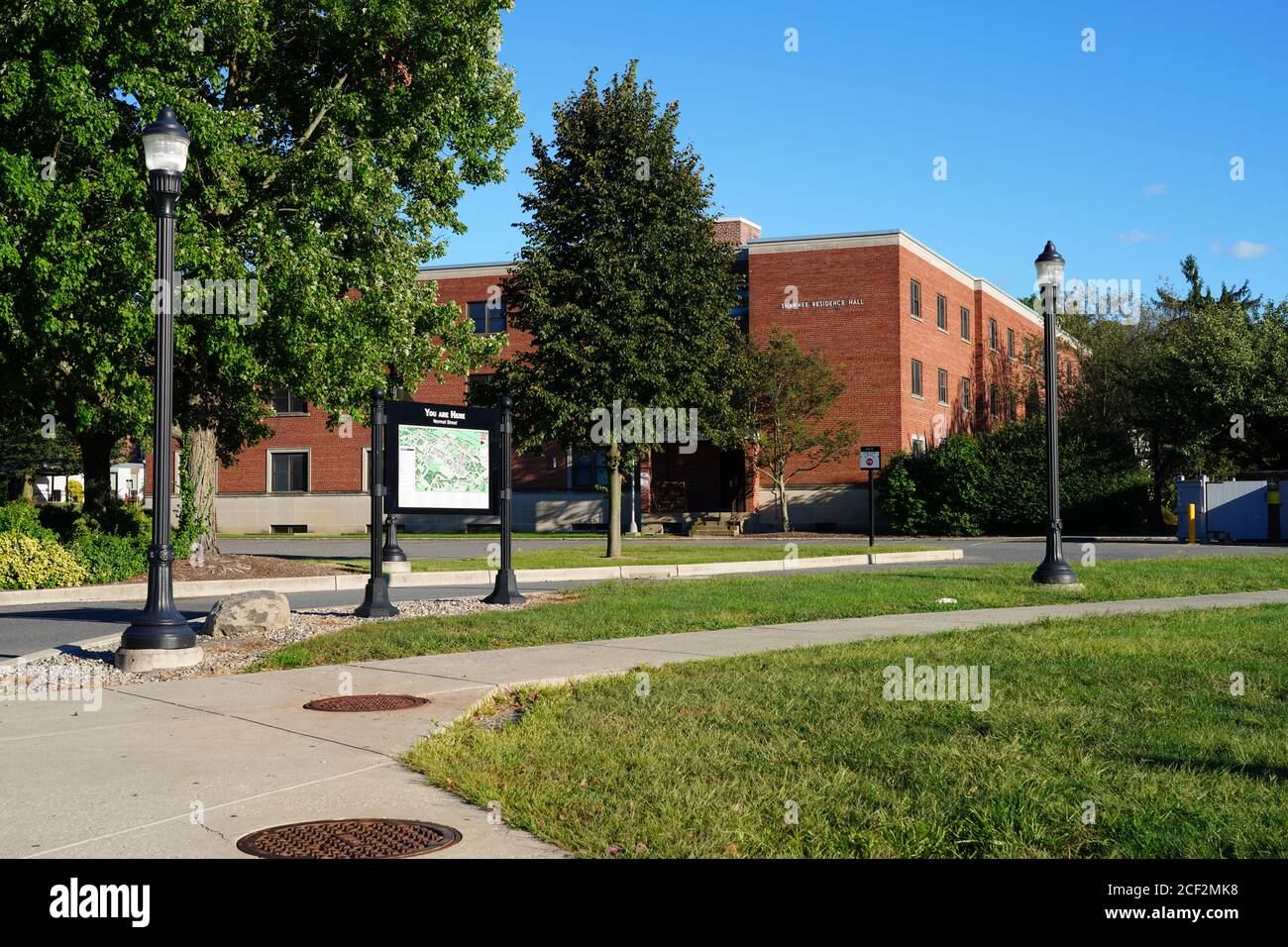 EAST STROUDSBURG, PA -30 AUG 2020- View of the campus of East ...