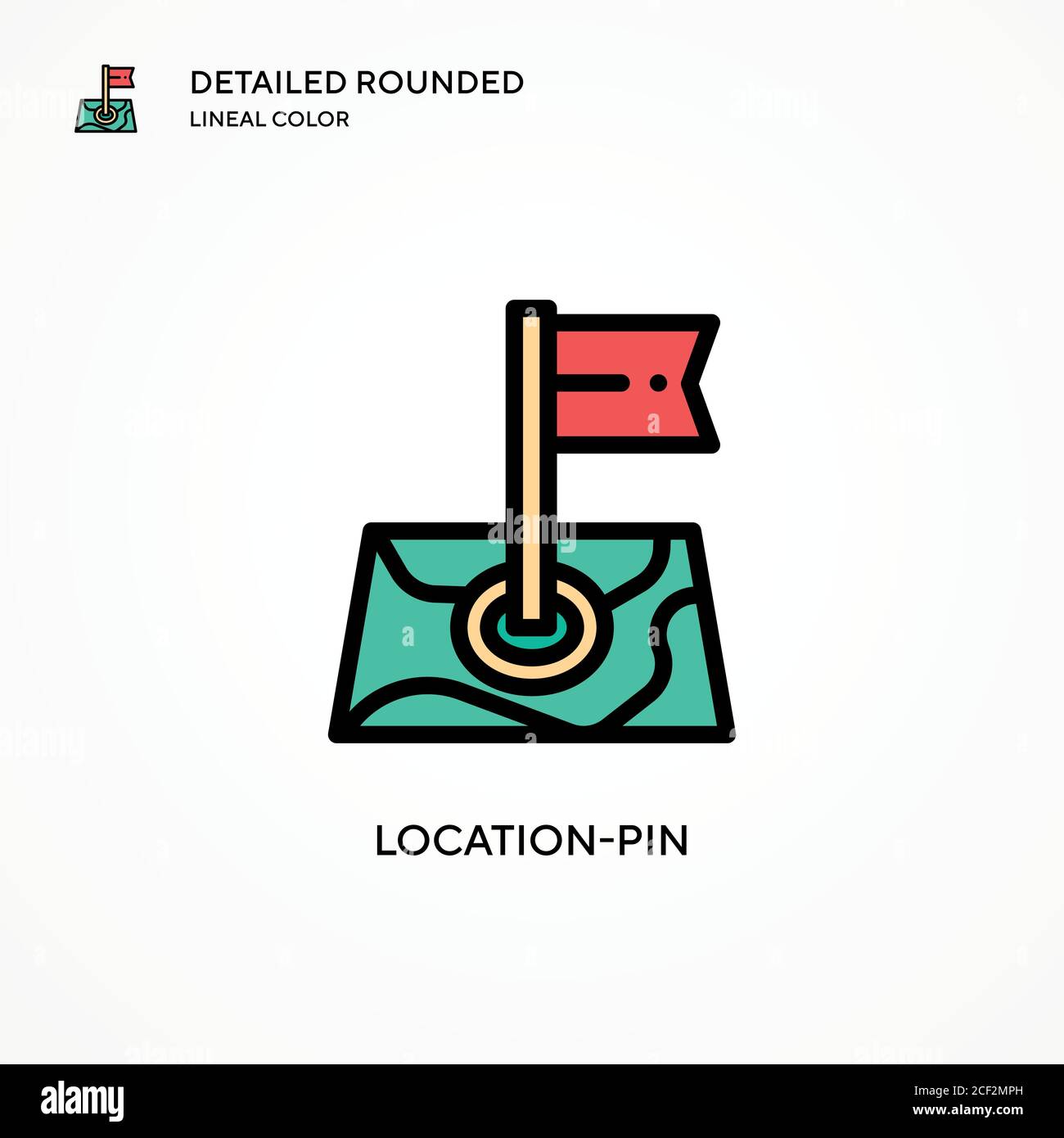 Location-pin vector icon. Modern vector illustration concepts. Easy to ...