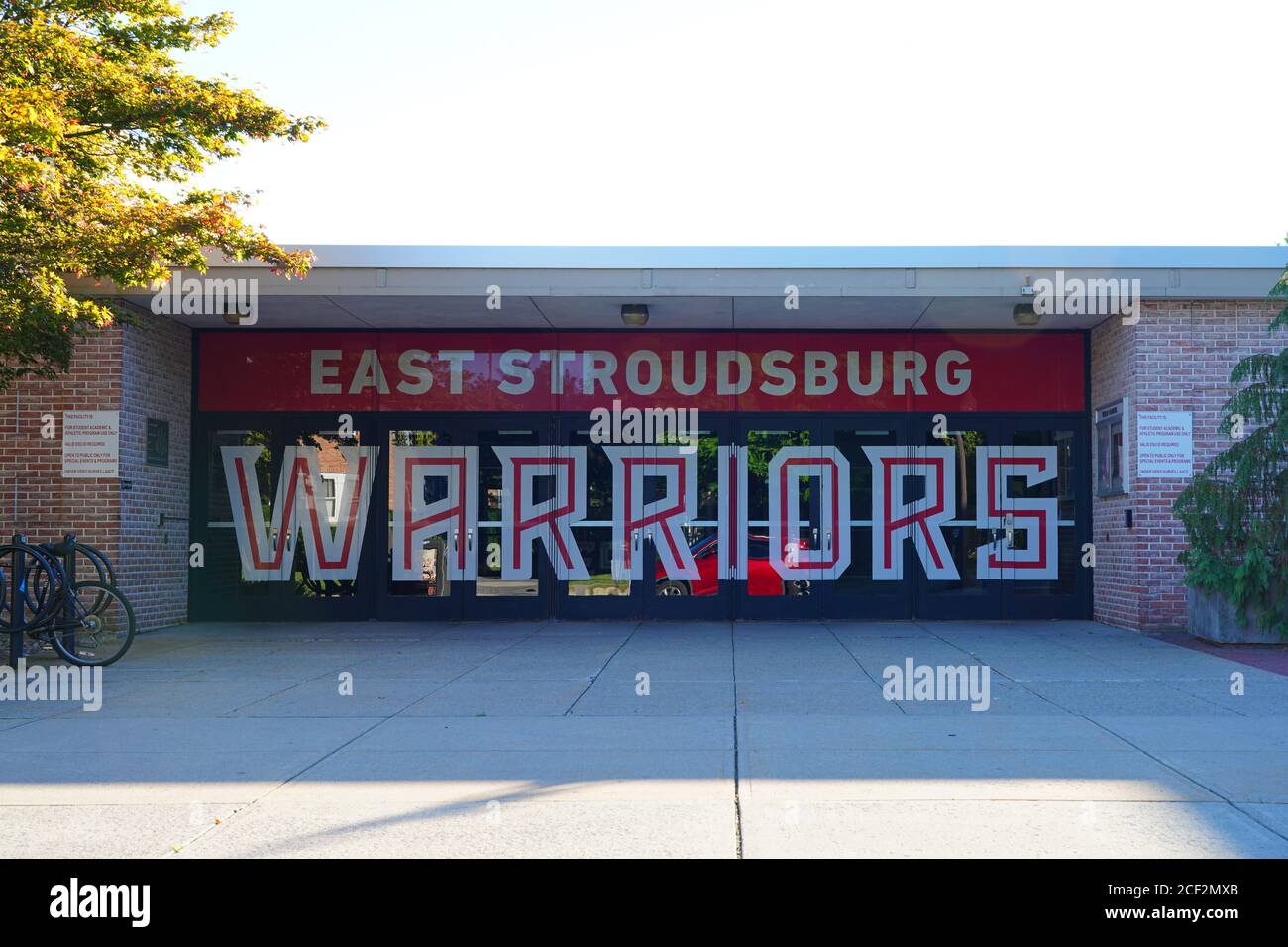 EAST STROUDSBURG, PA -30 AUG 2020- View of the campus of East ...
