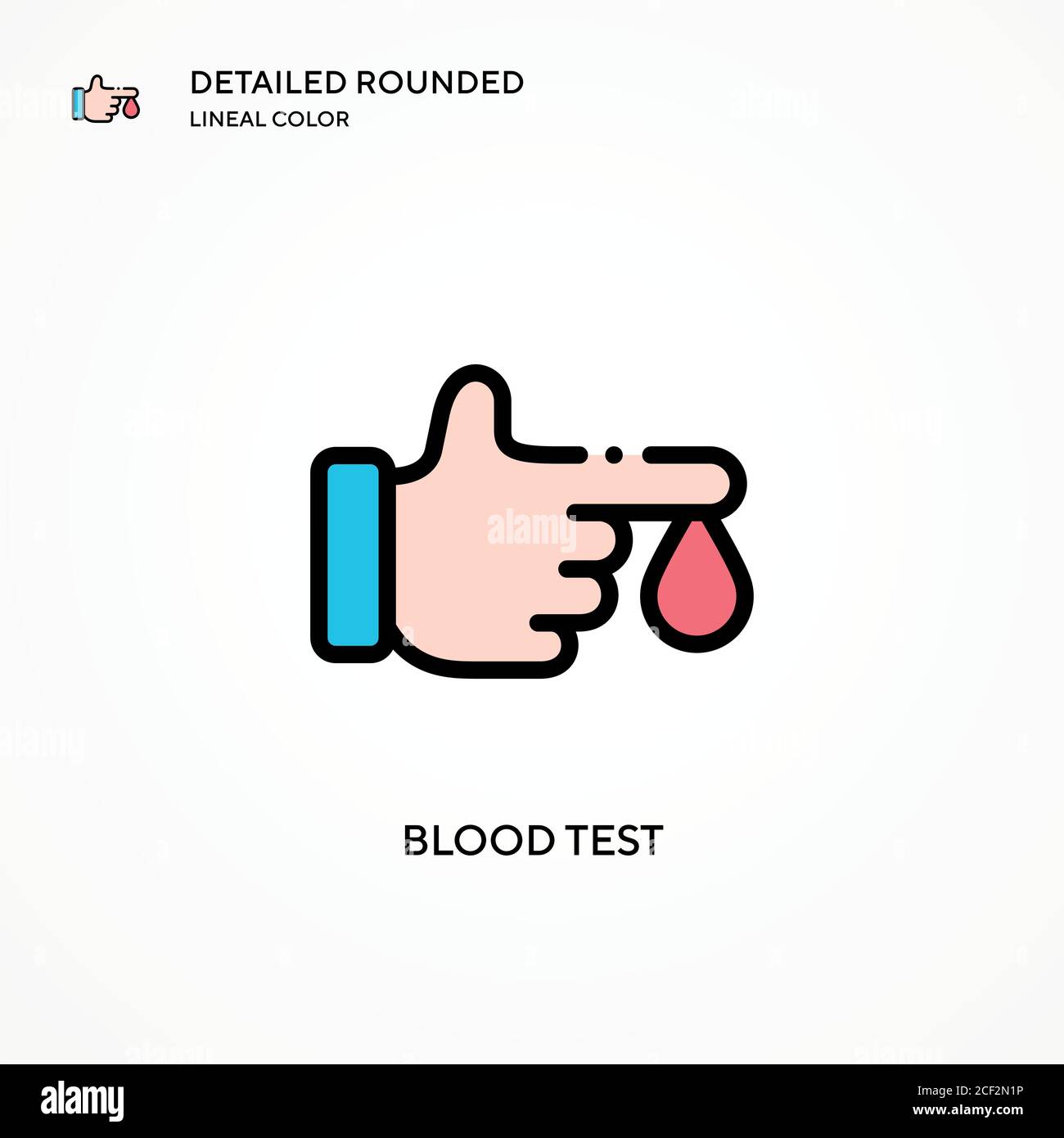 Blood test vector icon. Modern vector illustration concepts. Easy to ...
