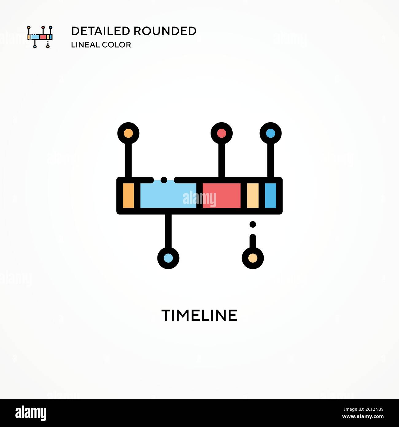 Timeline vector icon. Modern vector illustration concepts. Easy to edit ...