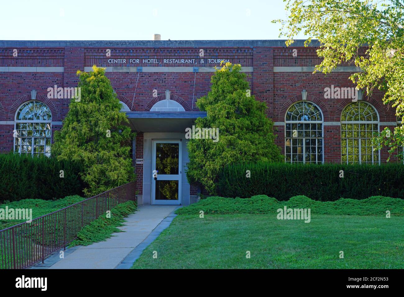 EAST STROUDSBURG, PA -30 AUG 2020- View of the campus of East ...