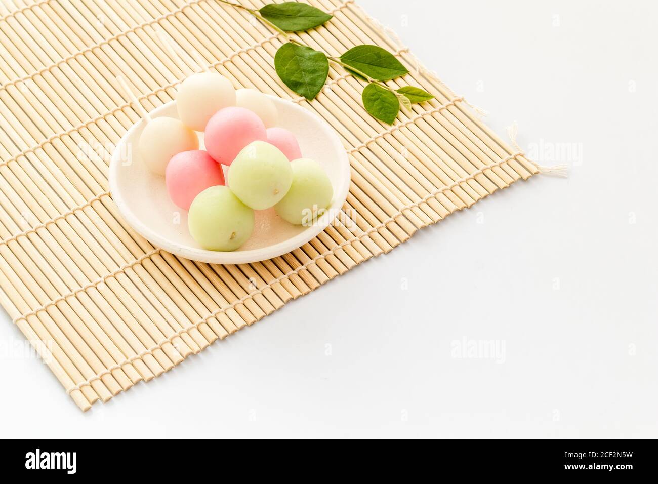 Japanese traditional sweets - dumpling rice cake, close up Stock Photo ...