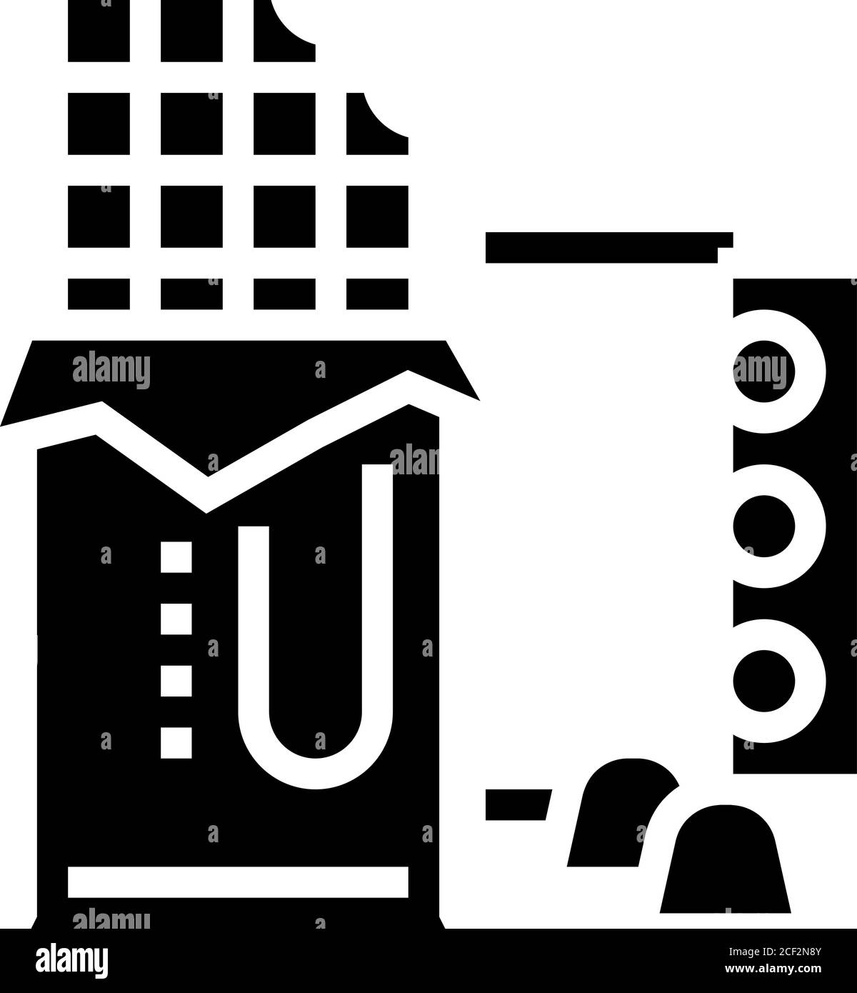 chocolate product glyph icon vector illustration Stock Vector Image ...