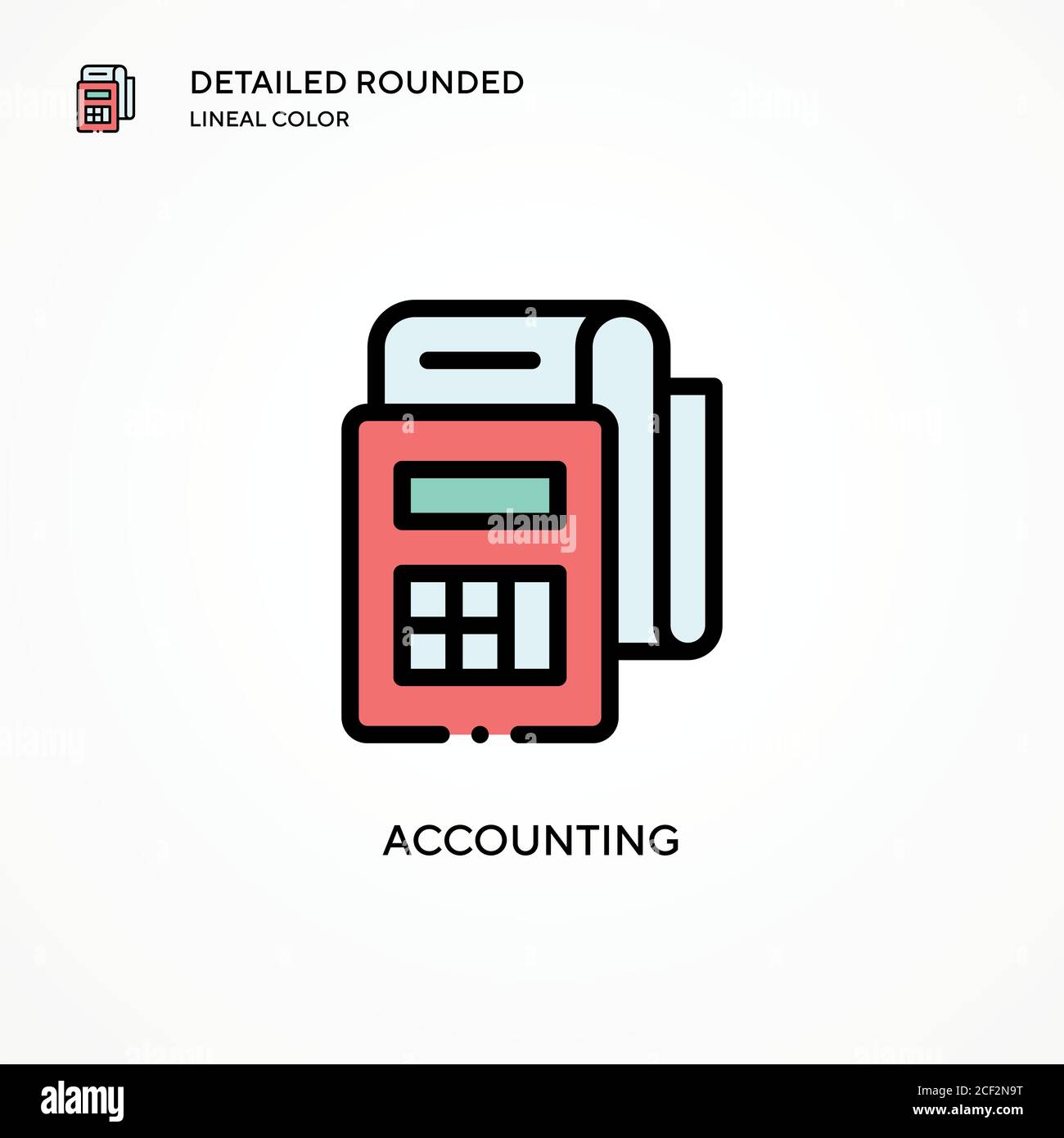 Accounting vector icon. Modern vector illustration concepts. Easy to ...