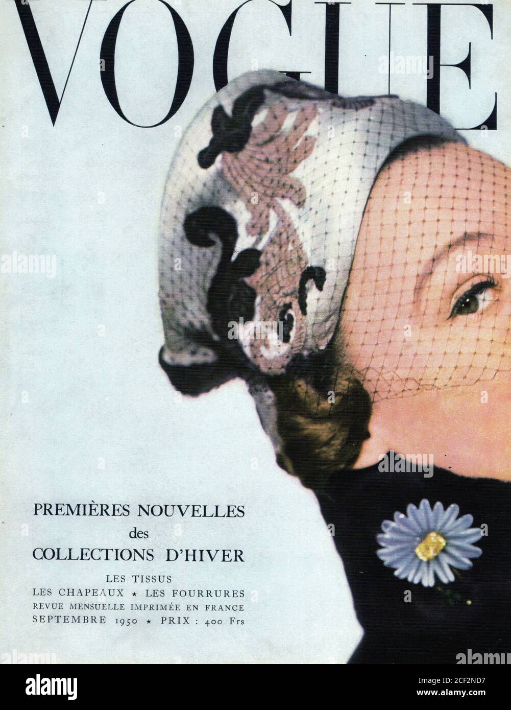 Vogue Cover 1950 Stock Photo - Alamy