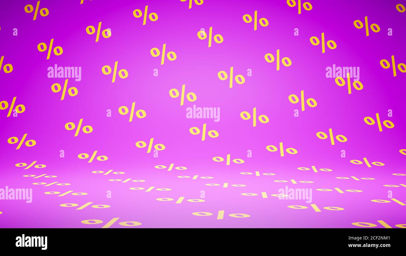 Empty Blank Percent Symbol Pattern Studio Background Stock Photo - Alamy