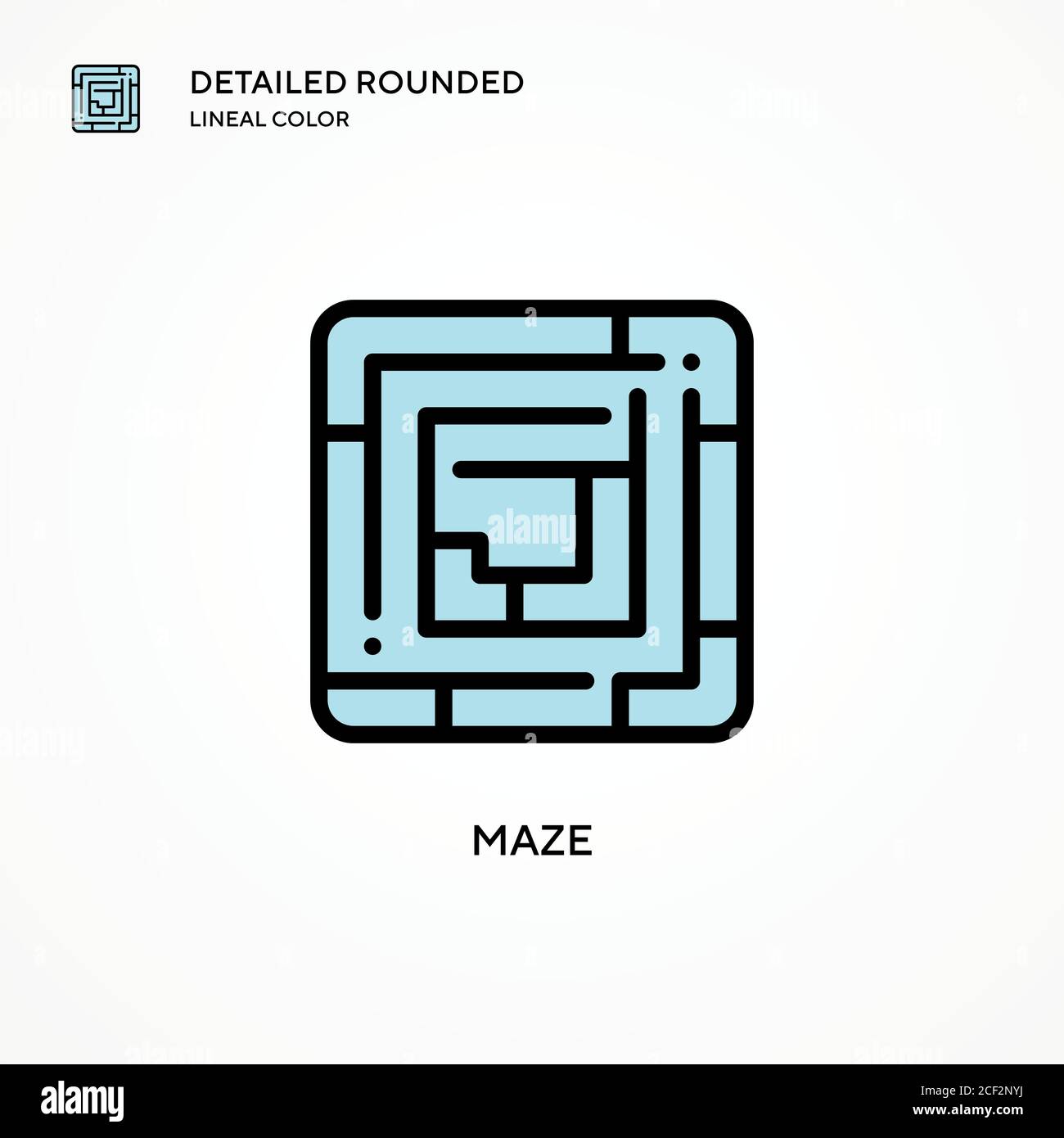 Maze vector icon. Modern vector illustration concepts. Easy to edit and ...