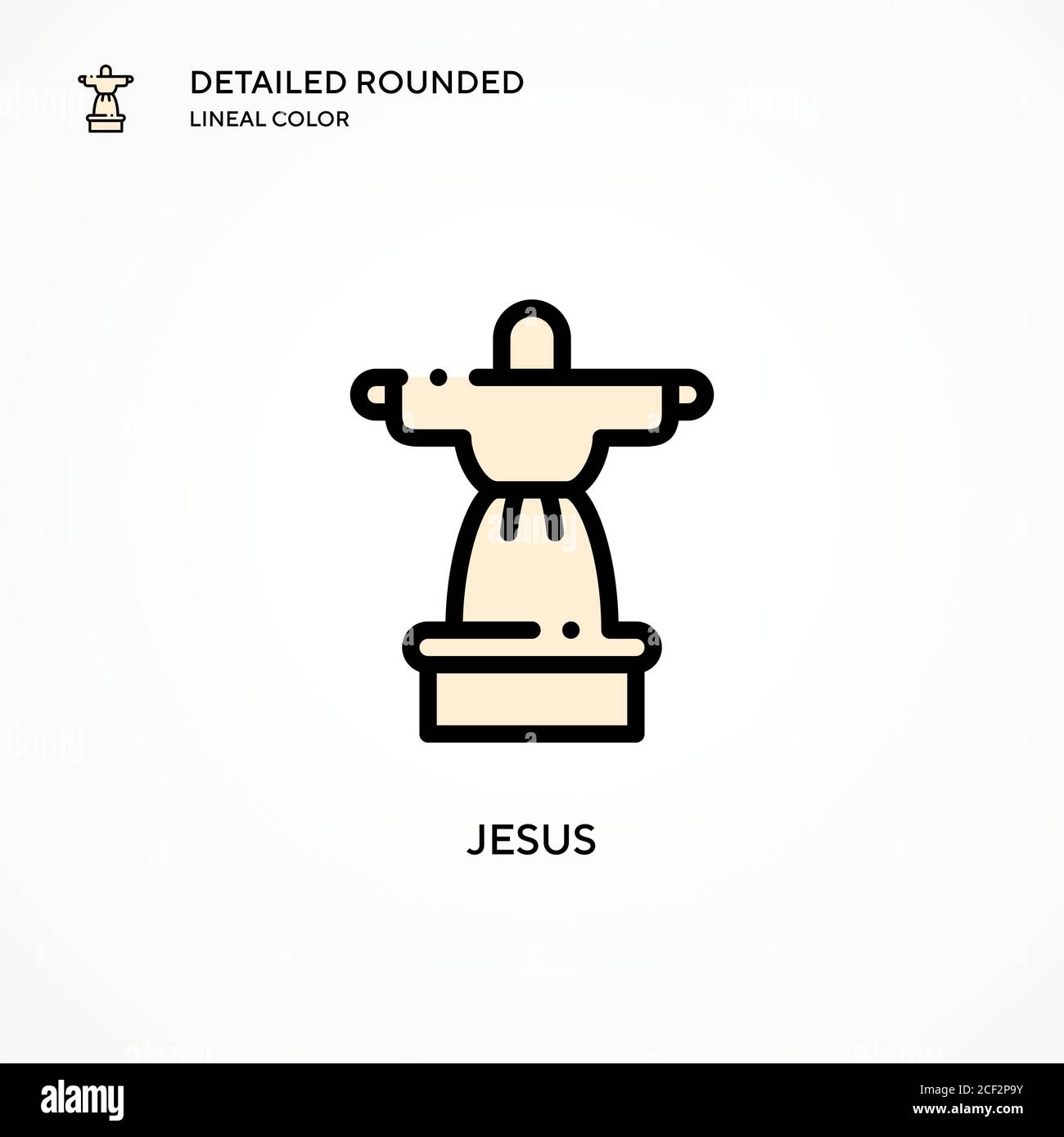 Jesus vector icon. Modern vector illustration concepts. Easy to edit ...