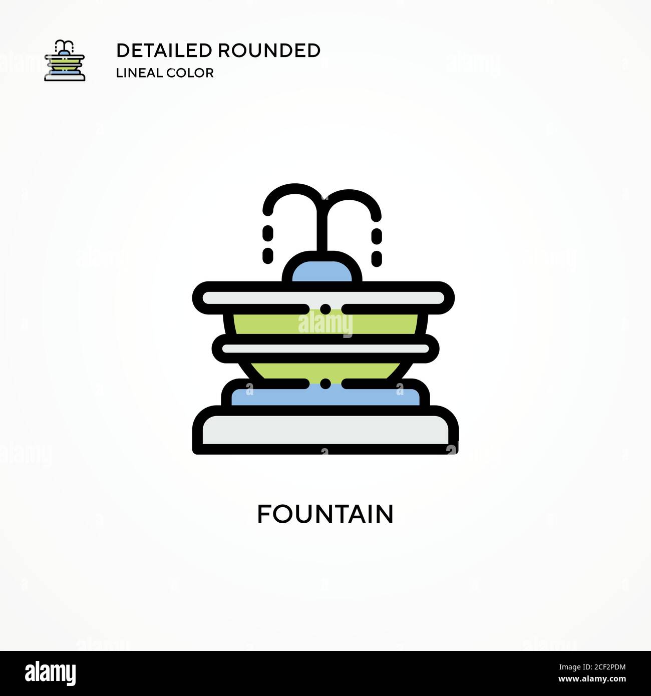Fountain vector icon. Modern vector illustration concepts. Easy to edit ...
