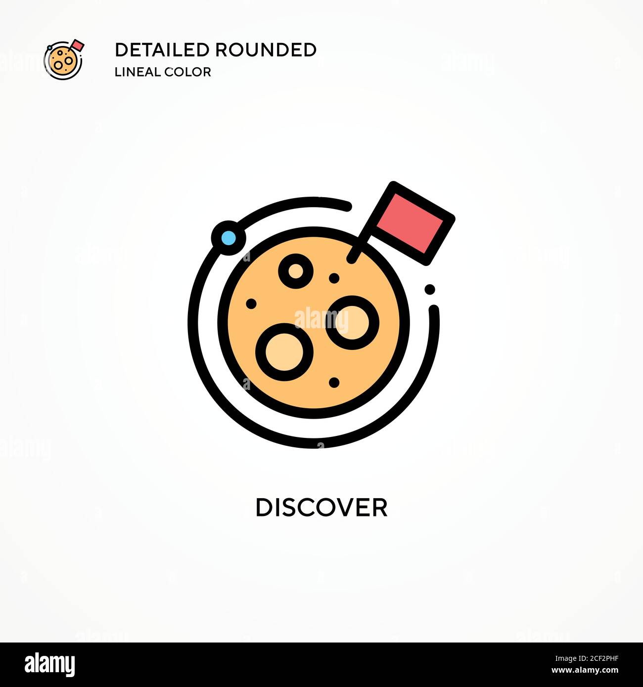 Discover vector icon. Modern vector illustration concepts. Easy to edit ...