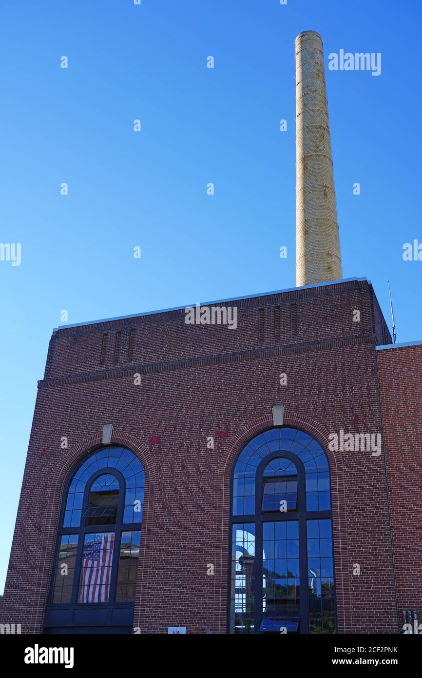 EAST STROUDSBURG, PA -30 AUG 2020- View of the campus of East ...