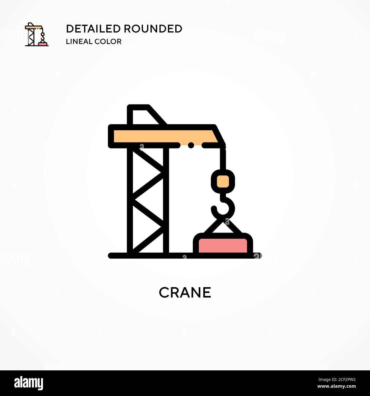 Crane vector icon. Modern vector illustration concepts. Easy to edit ...