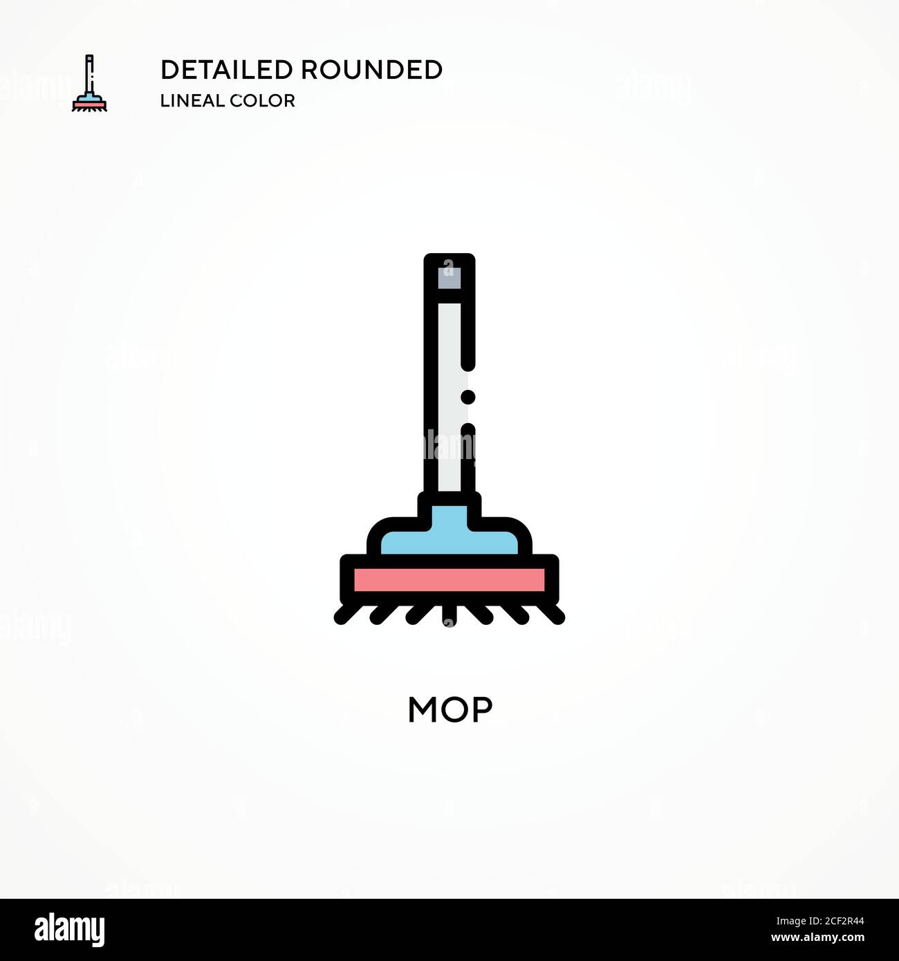 Mop vector icon. Modern vector illustration concepts. Easy to edit and ...