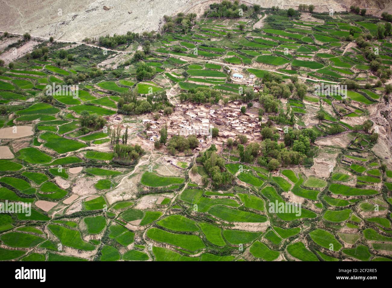 askole village an aerial view Stock Photo - Alamy