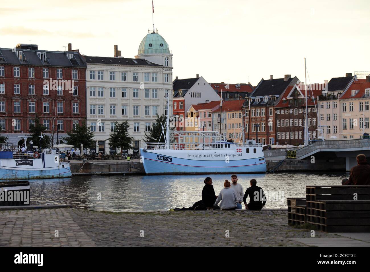 Evening at Copenhagen Waterfront Stock Photo - Alamy