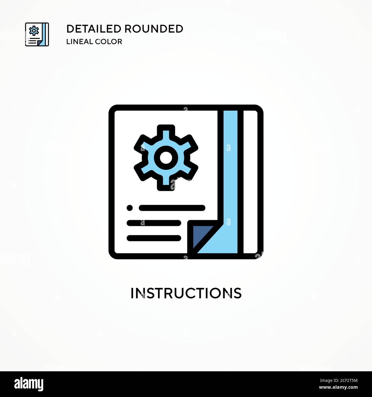 Instructions vector icon. Modern vector illustration concepts. Easy to ...