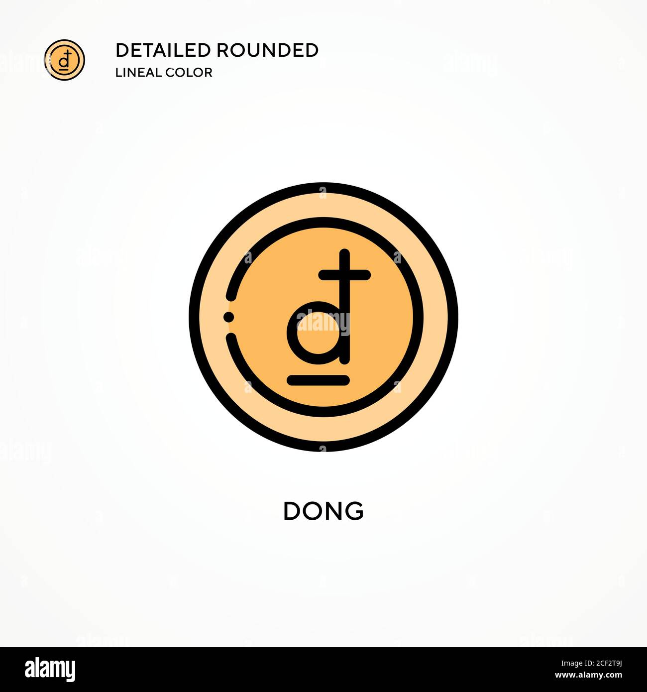 Dong vector icon. Modern vector illustration concepts. Easy to edit and ...