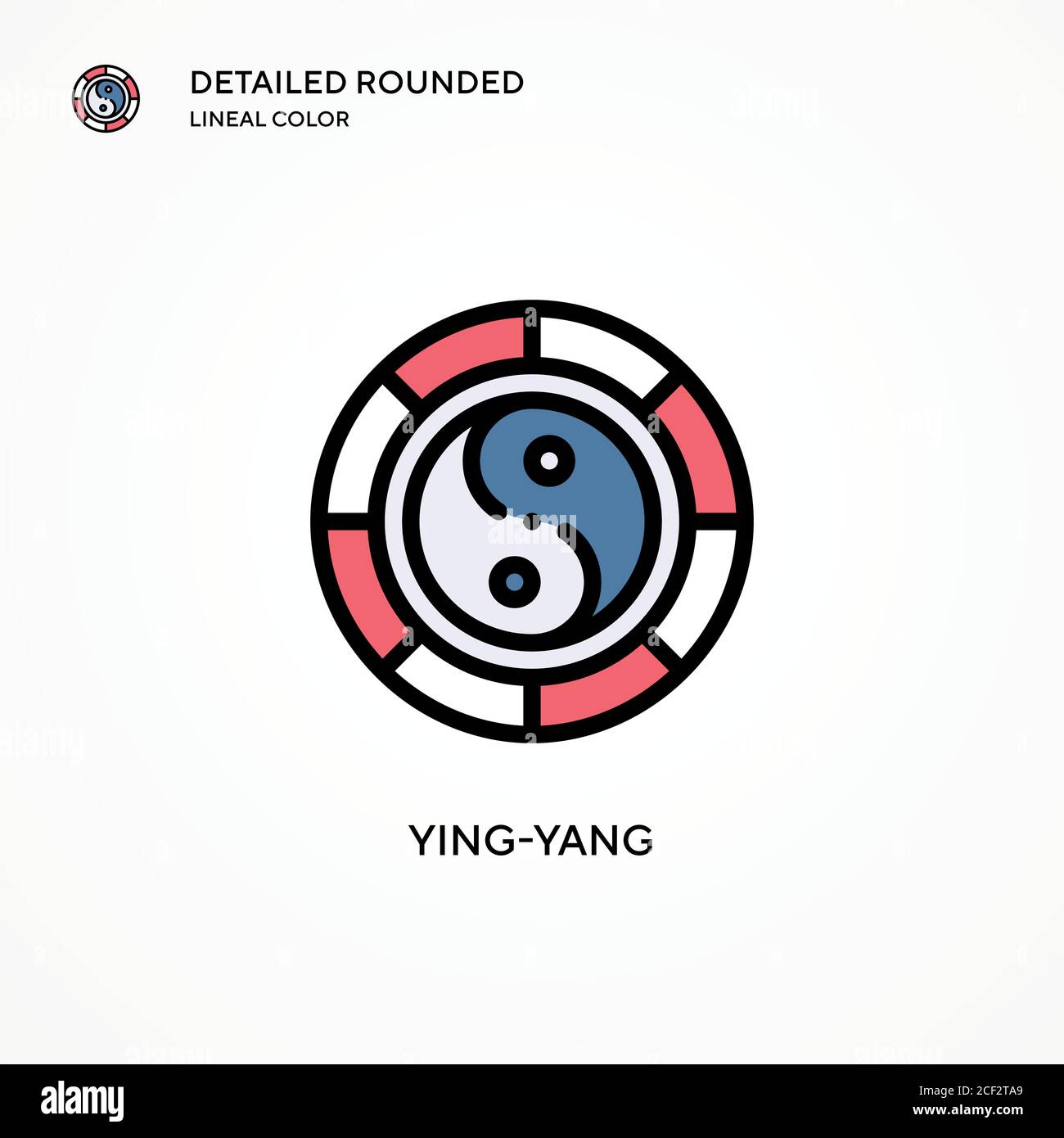 Ying-yang vector icon. Modern vector illustration concepts. Easy to ...