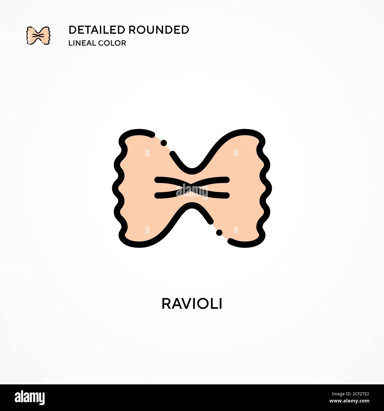 Ravioli vector icon. Modern vector illustration concepts. Easy to edit ...