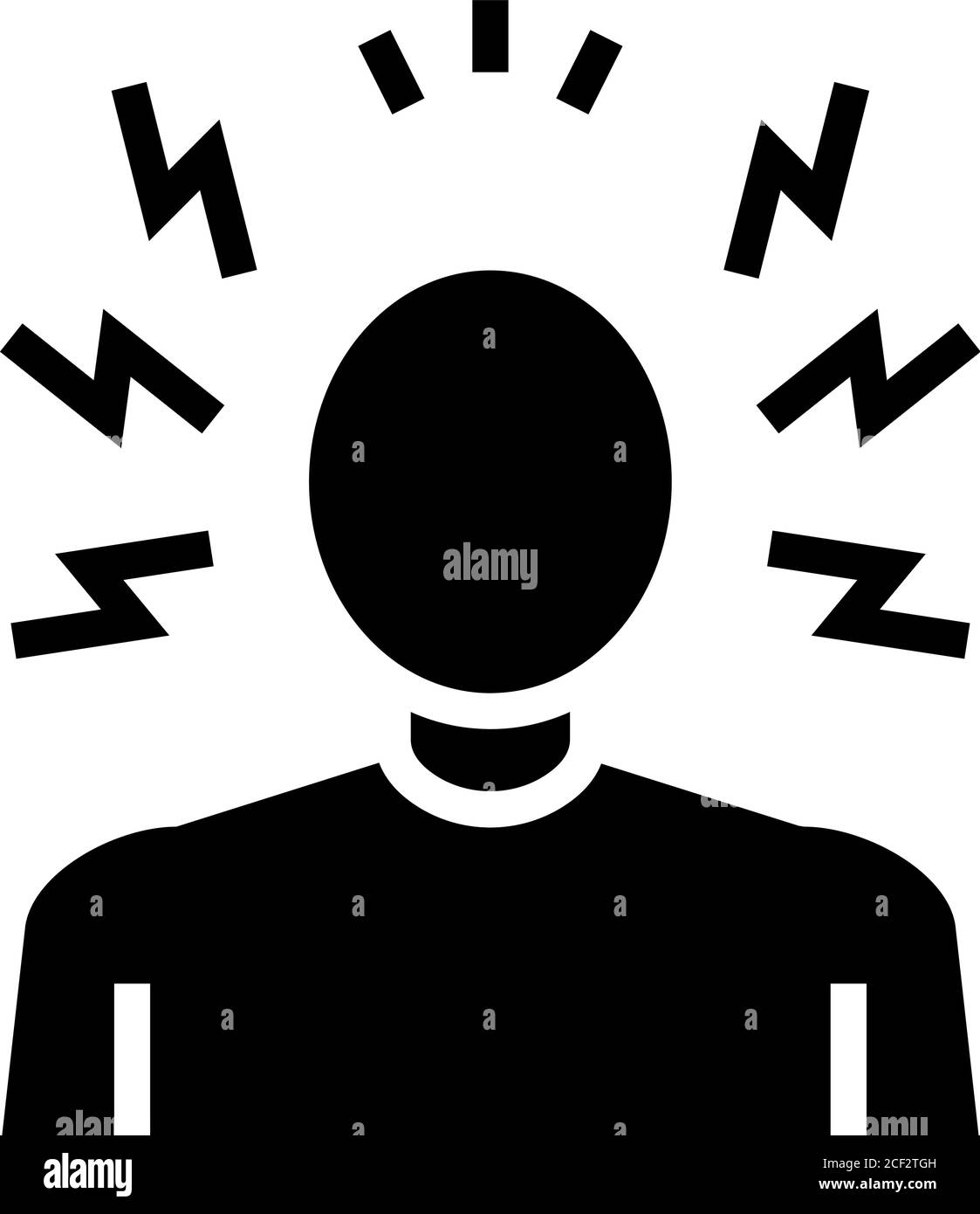 anger psychological problems glyph icon vector illustration Stock ...