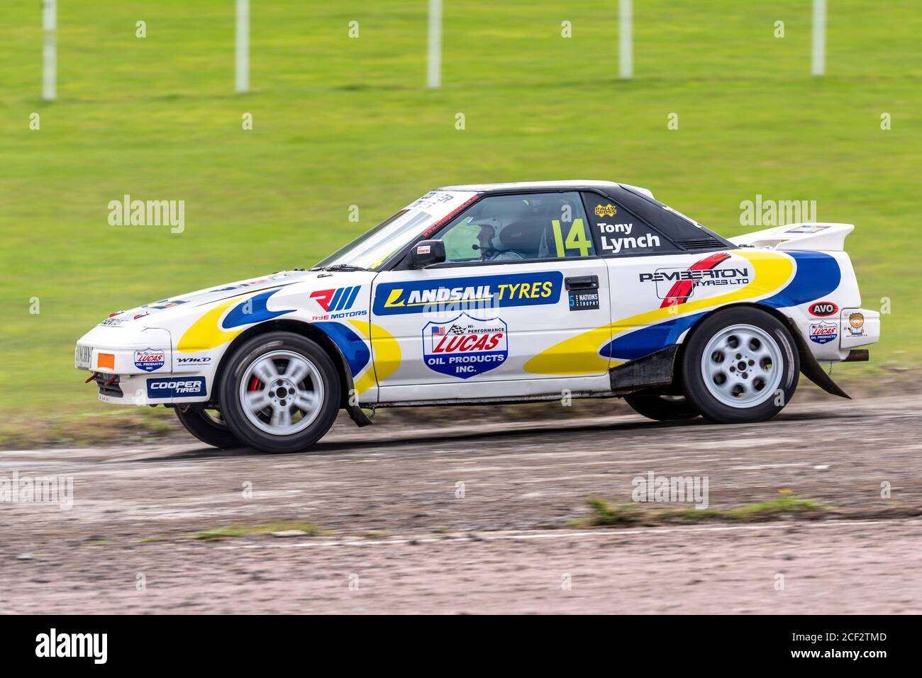 Tony Lynch in Toyota MR2 racing in the Retro class at the 5 Nations ...
