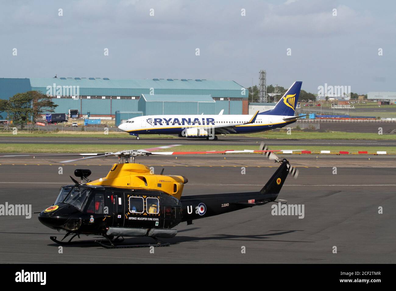 Prestwick, Ayrshire, Scotland, 31 Aug 2013 RAF defence helicopter ...