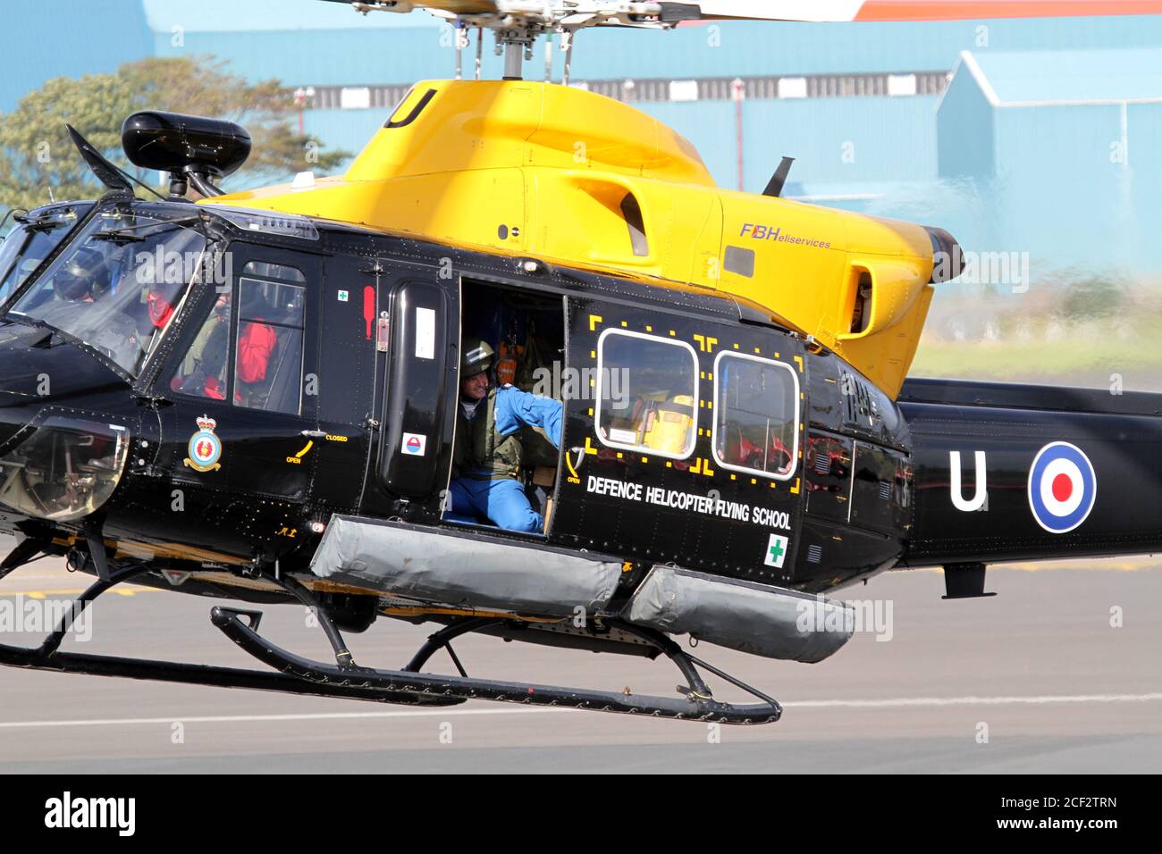 Prestwick, Ayrshire, Scotland, 31 Aug 2013 RAF defence helicopter ...