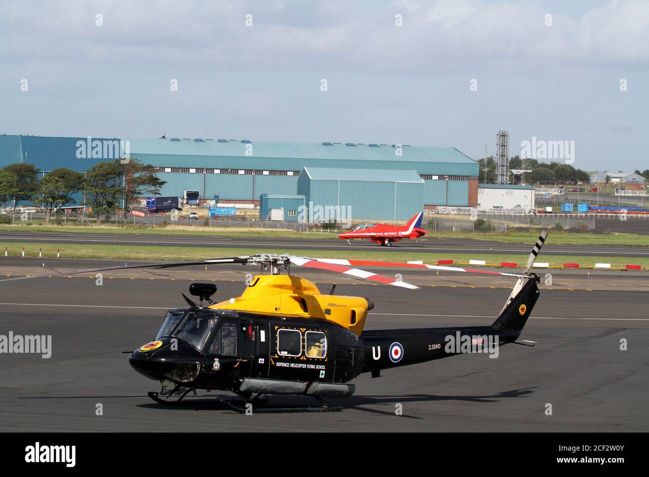 Prestwick, Ayrshire, Scotland, 31 Aug 2013 RAF defence helicopter ...
