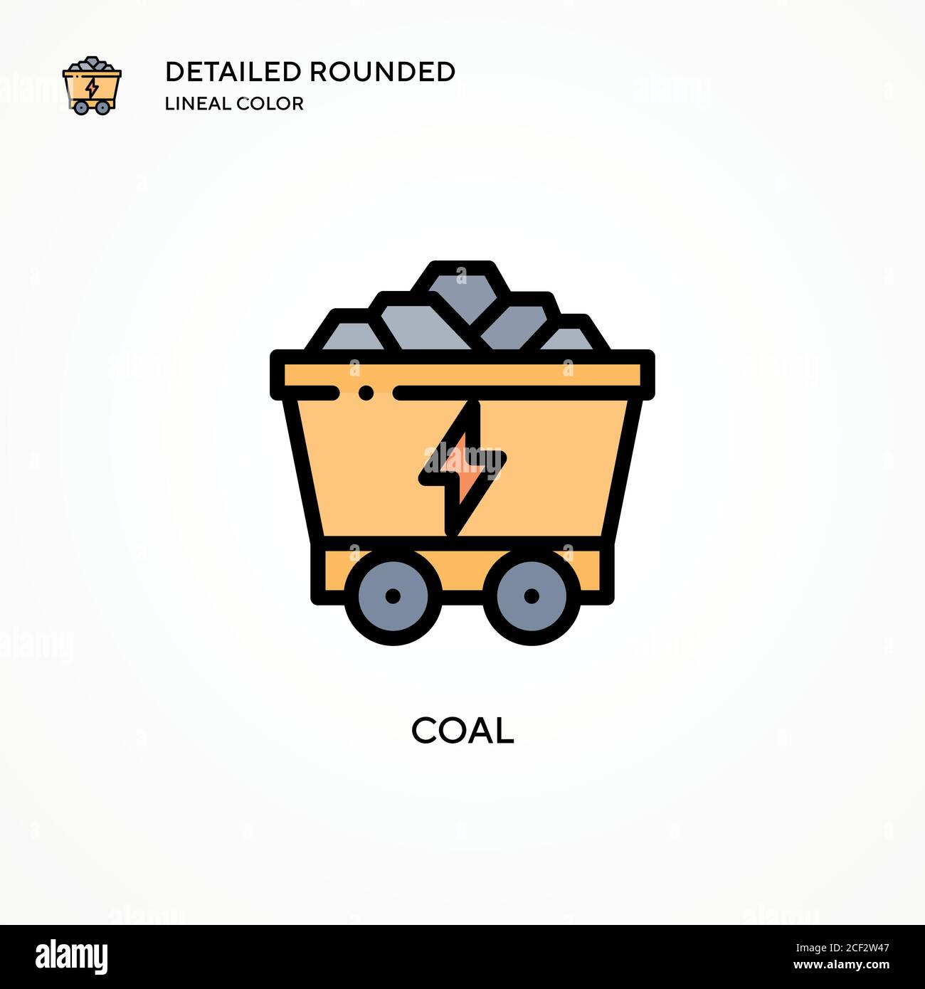 Coal vector icon. Modern vector illustration concepts. Easy to edit and ...