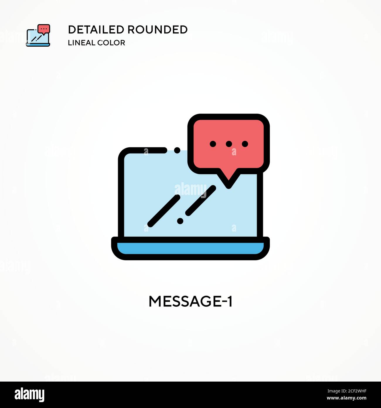 Message-1 vector icon. Modern vector illustration concepts. Easy to ...