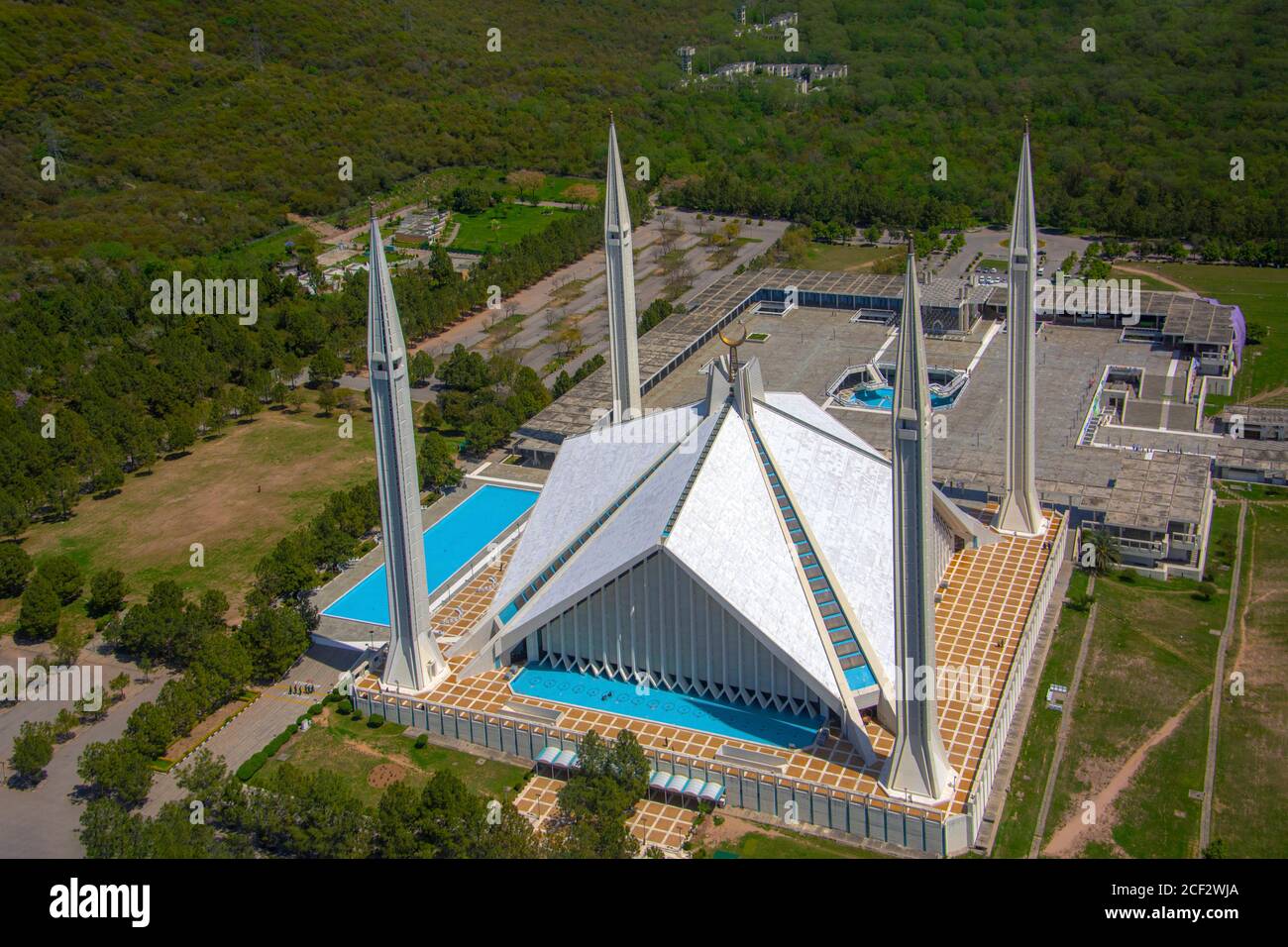 aerial view of Faisal mosque and Rawalpindi Stock Photo - Alamy