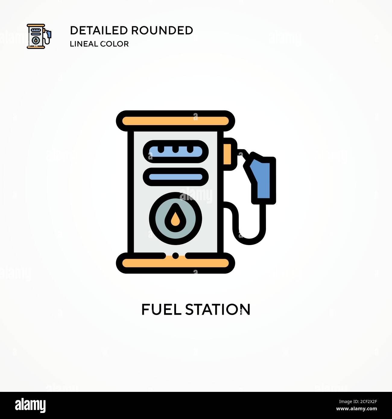 Fuel station vector icon. Modern vector illustration concepts. Easy to ...