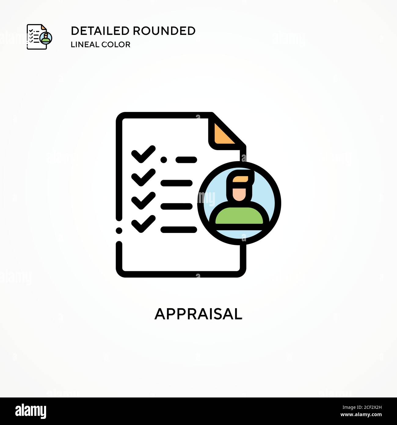 Appraisal vector icon. Modern vector illustration concepts. Easy to ...
