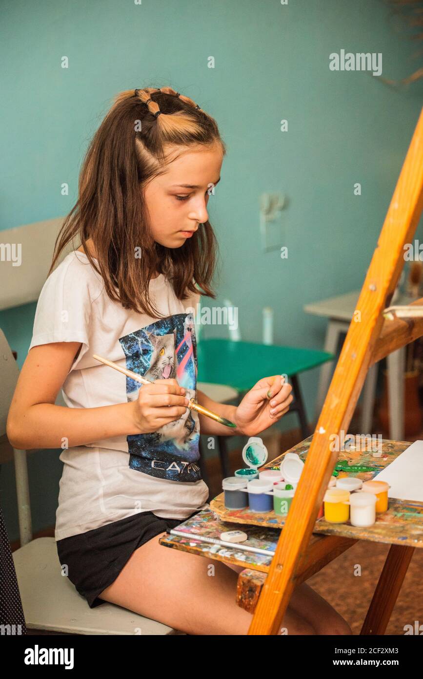 A series of photographs from classes at an art school. Art school ...