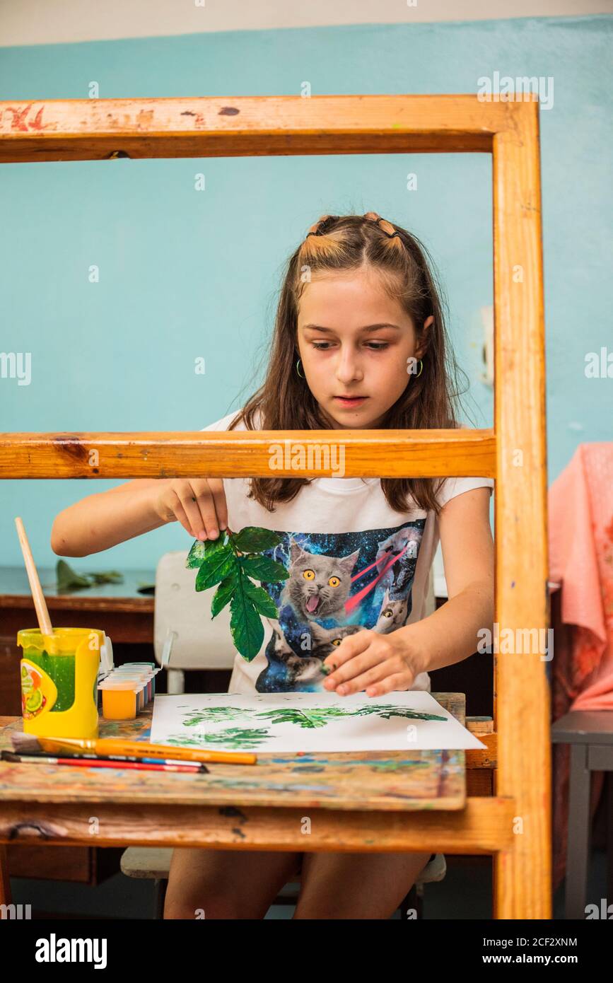 A series of photographs from classes at an art school. Art school ...