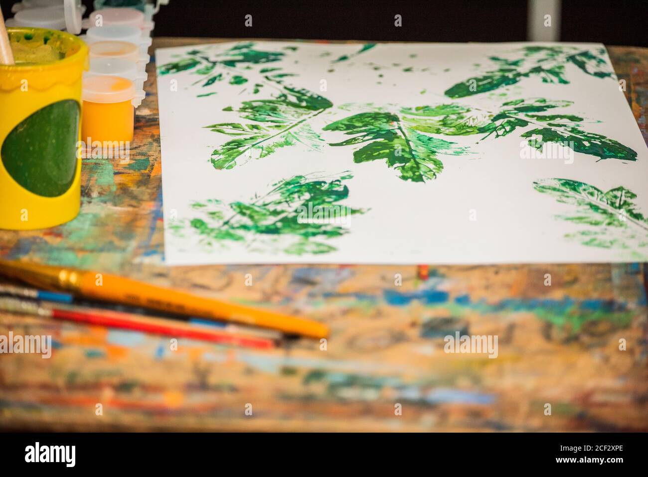 A series of photographs from classes at an art school. Art school ...