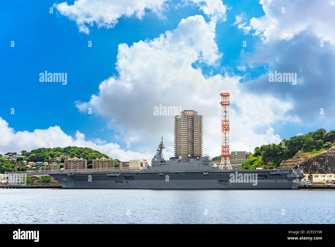 yokosuka, japan - july 19 2020: Wide angle view of the Japanese ...