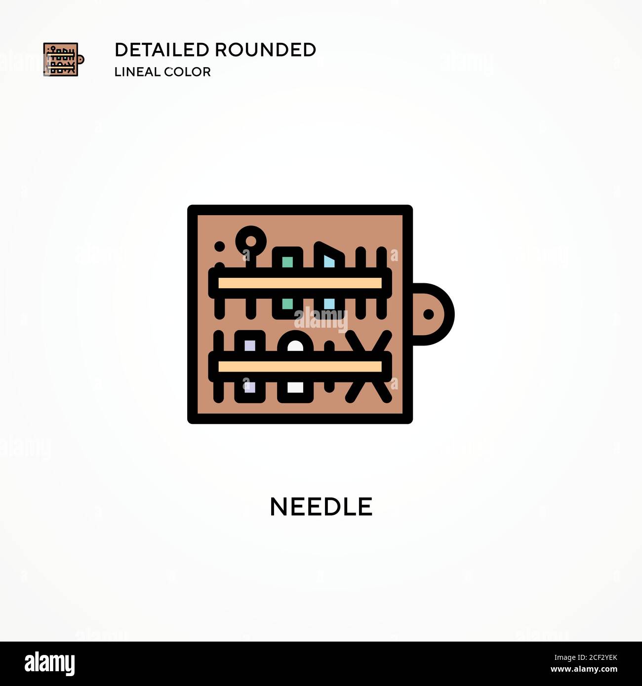 Needle vector icon. Modern vector illustration concepts. Easy to edit ...