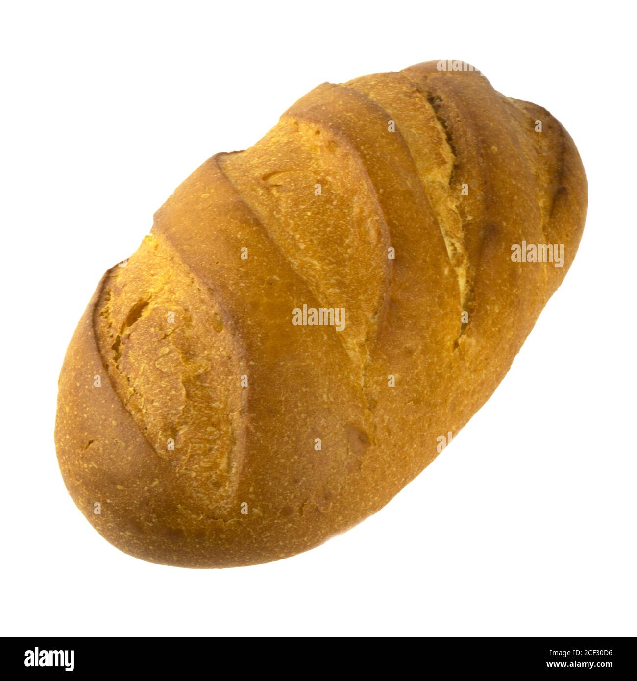 a loaf of bread on a white background Stock Photo - Alamy
