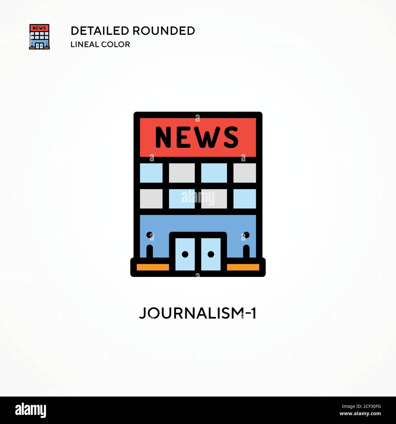 Journalism-1 vector icon. Modern vector illustration concepts. Easy to ...