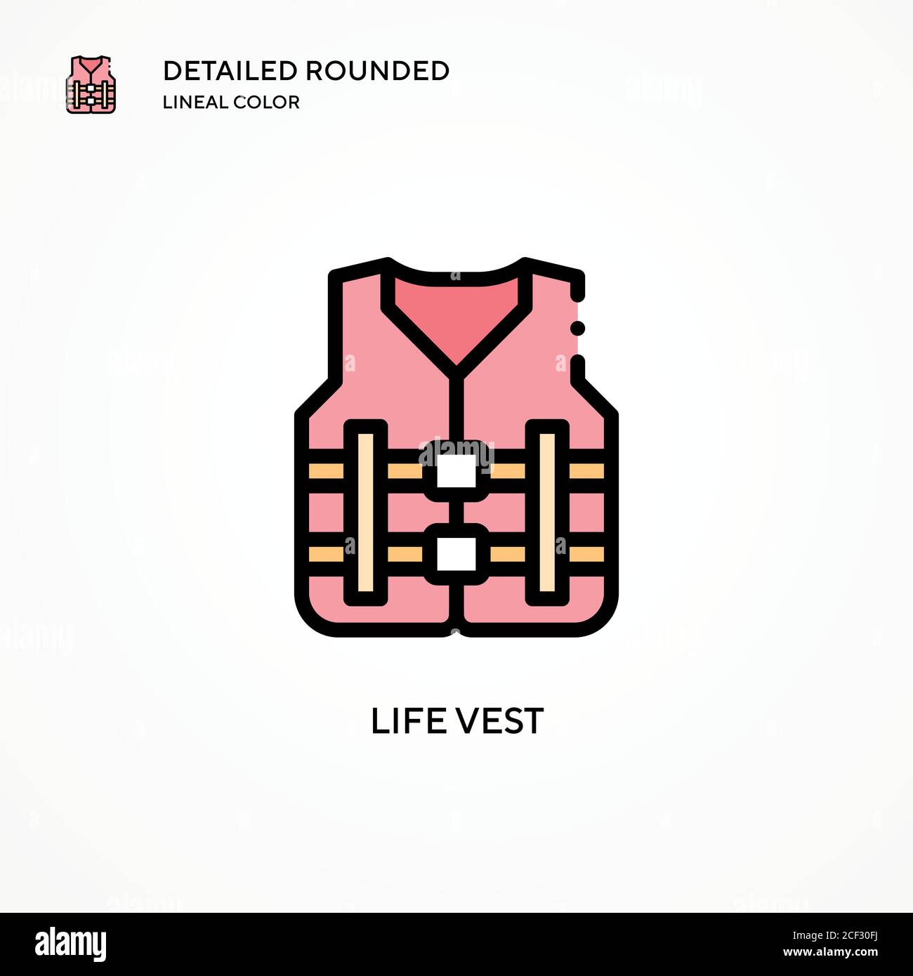 Life vest vector icon. Modern vector illustration concepts. Easy to ...