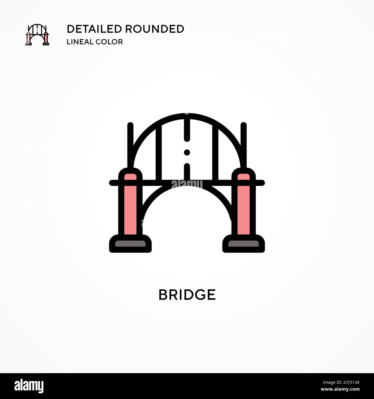Bridge vector icon. Modern vector illustration concepts. Easy to edit ...