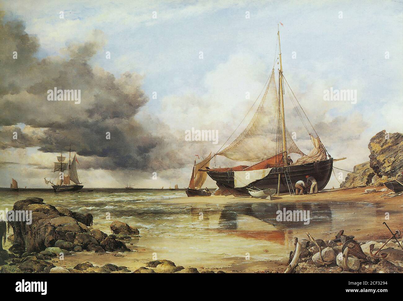 Cooke Edward William - Chalk and Firestone Rocks Isle of Wight - French ...