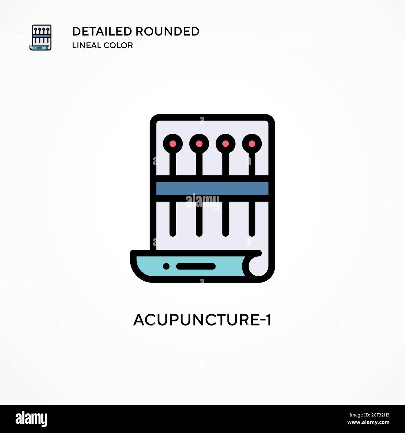 Acupuncture-1 vector icon. Modern vector illustration concepts. Easy to ...